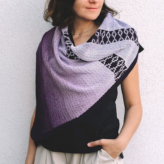 Purple Fade Shawl | Scheepjeswol