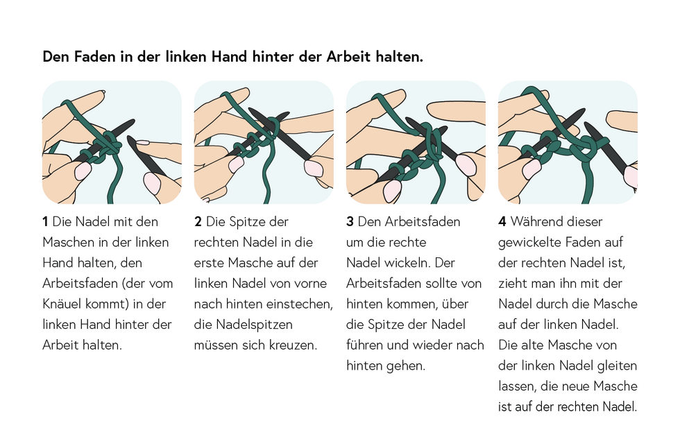 Linke Maschen | Stricken | Tipps und Techniken